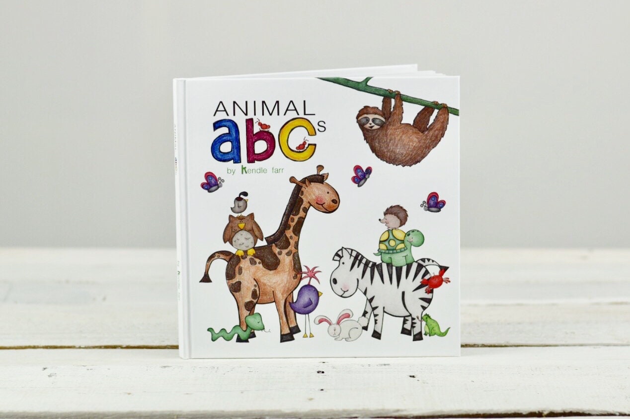 Hand Drawn Animal ABC Book - Etsy