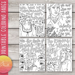 9 Pride and Prejudice Coloring Pages (instant Download) - Etsy UK