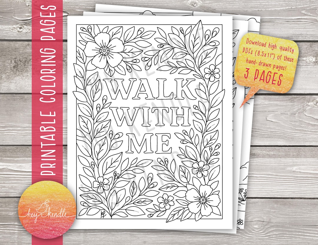 2026 Youth Theme Coloring Pages | Walk With Me | LDS Coloring Pages for ...