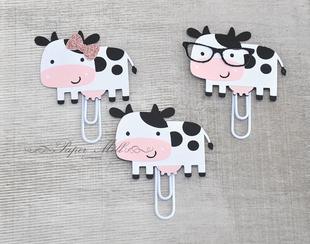 Cow Page Clip Planner Clip Bookmark Filofax Erin Condren Day Planner ...