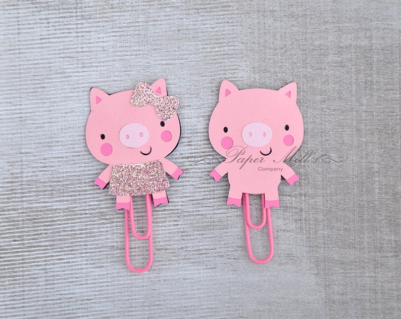 Pig Page Clip Planner Clip Bookmark Filofax Erin | Etsy