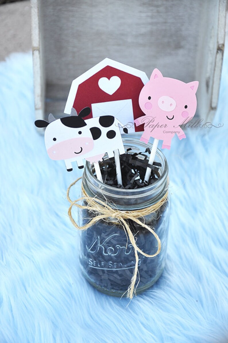 Farm Animal Food Buffet Labels, Barnyard Animal Place Cards, Farm ...