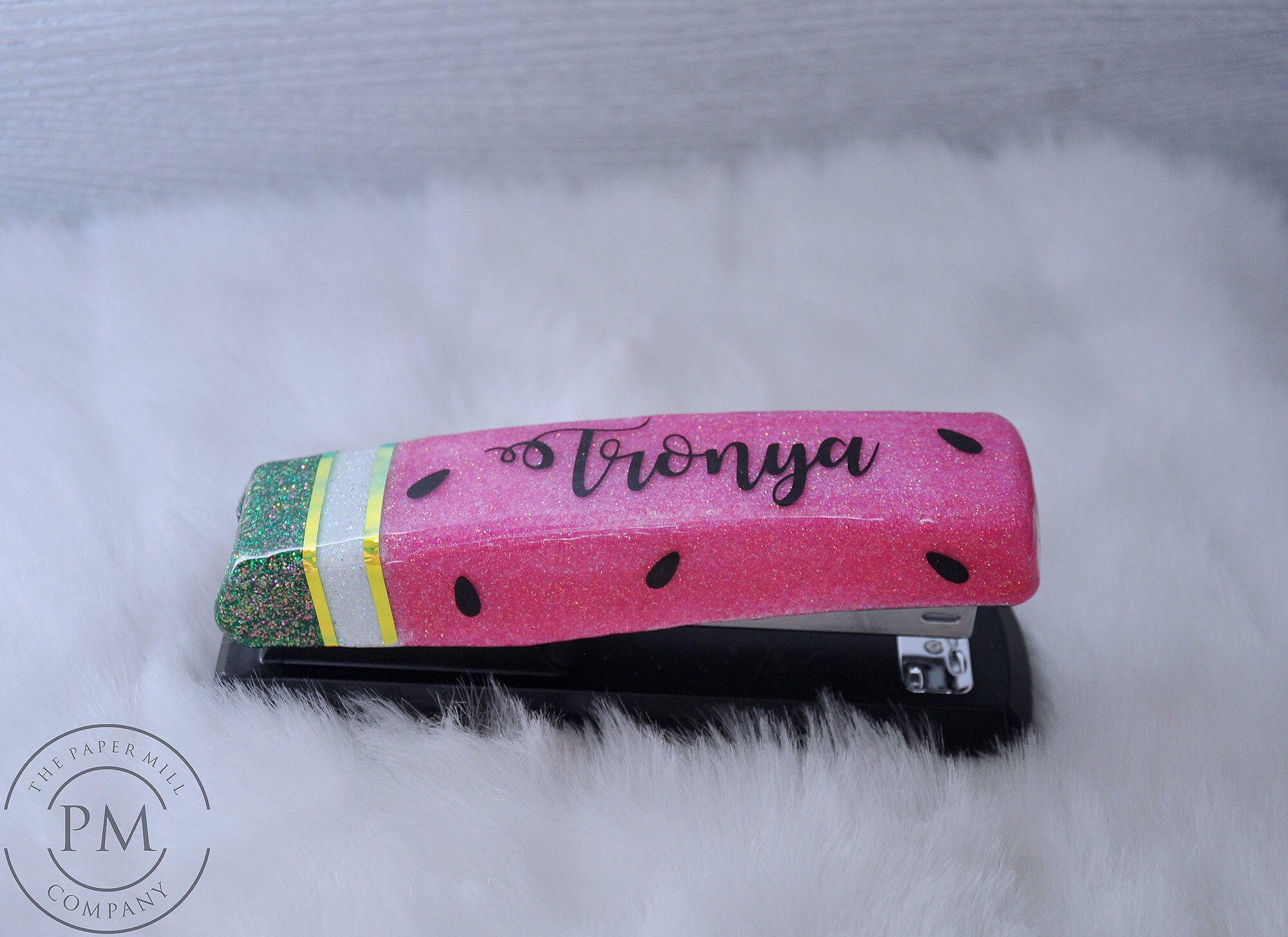 Personalized Stapler Glitter Stapler Composition Book - Etsy