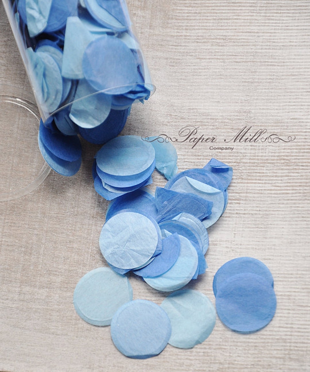 Tissue Paper Confetti Dark Blue/light Blue- 1" Circle Party Confetti ...