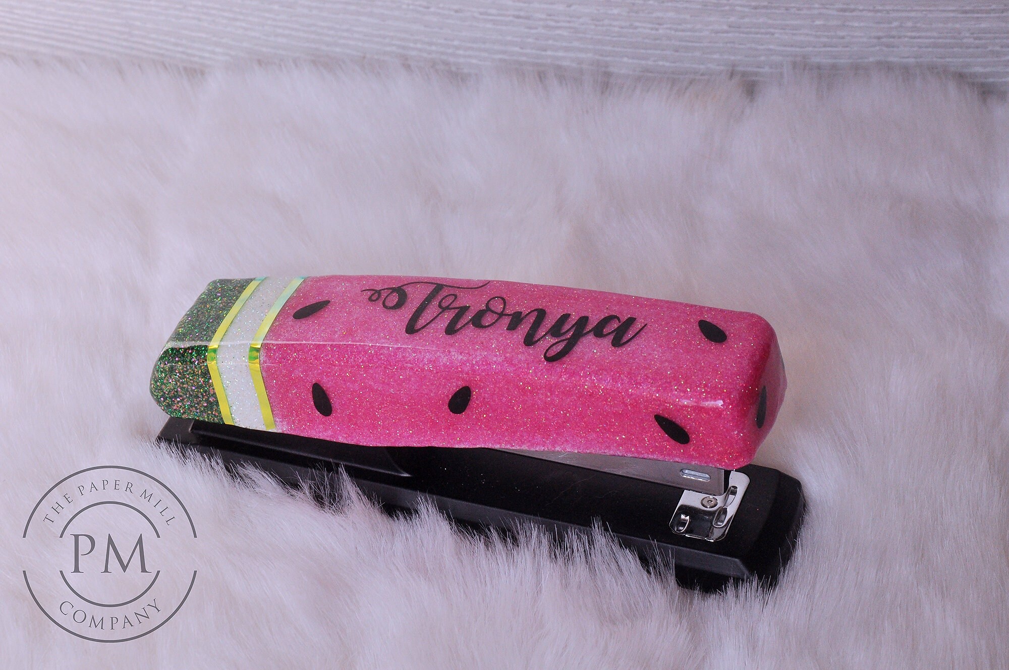 Personalized Stapler Glitter Stapler Crayon Stapler Teacher - Etsy
