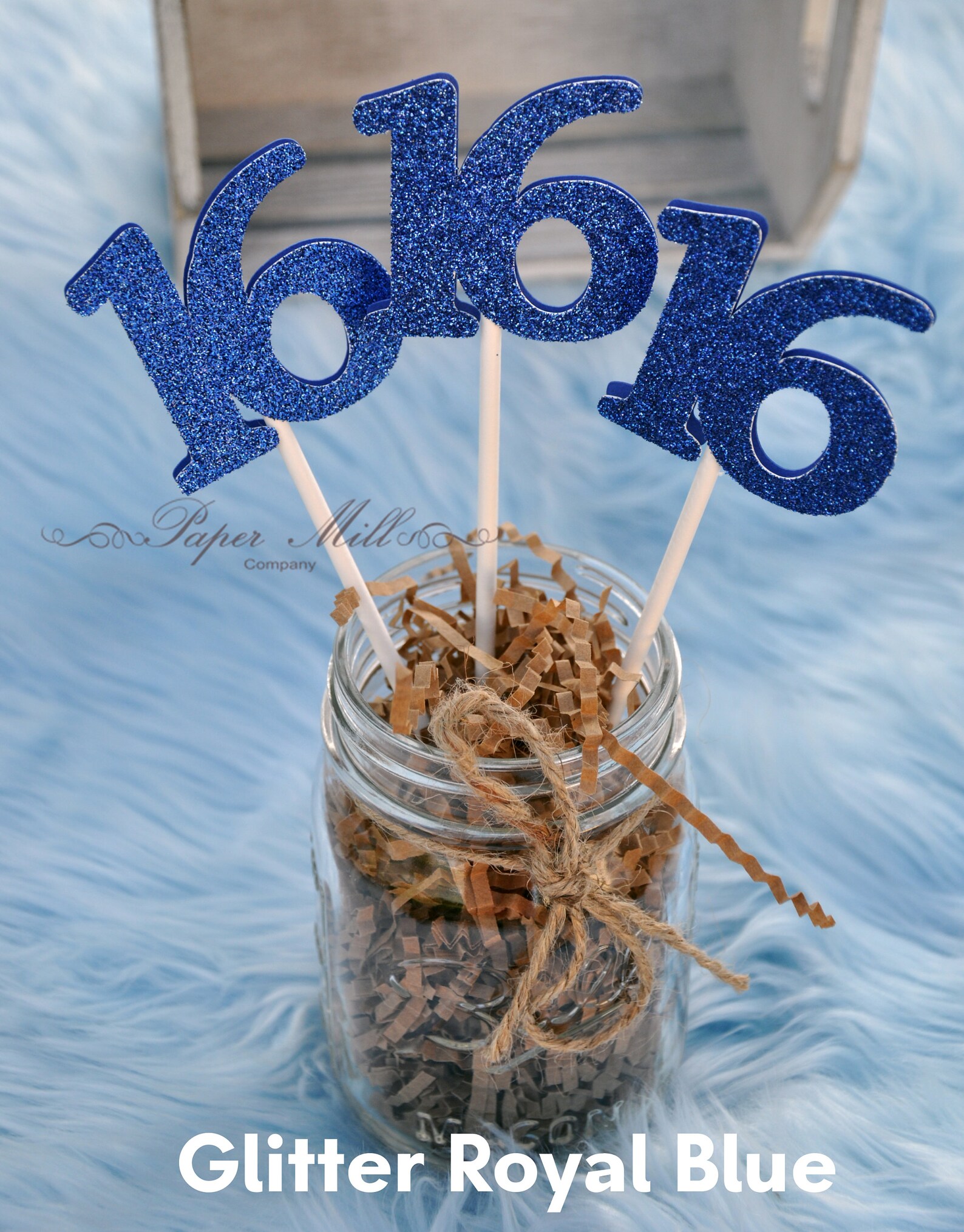 Sweet 16 Birthday Party Number 16 Silver Glitter - Etsy