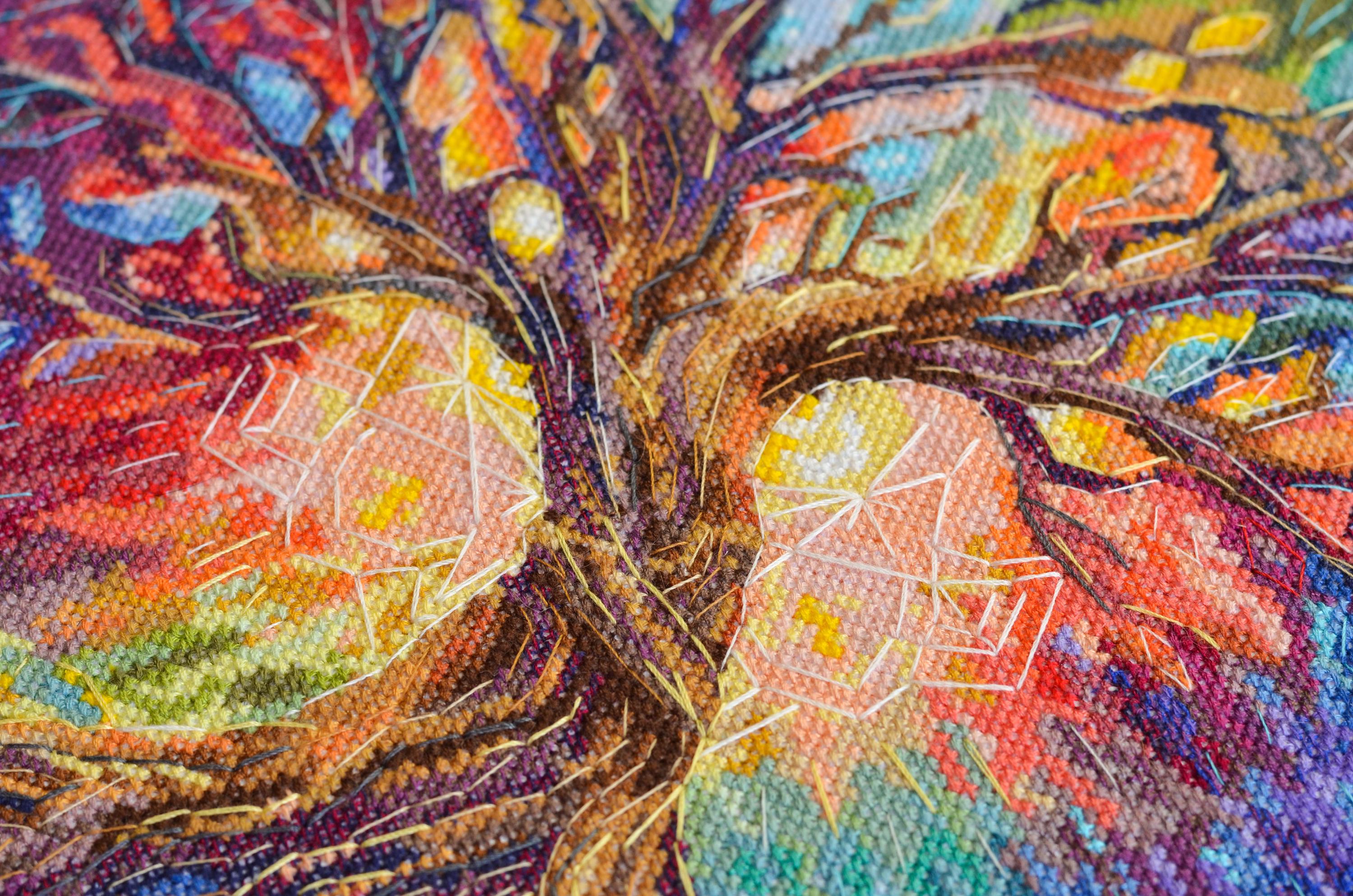 Colorful Tree of Life - Embroidery Cross Stitch Kit, DIY Kit, Cross ...