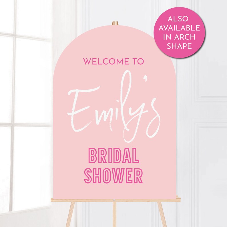 Wave or Arch Baby Shower Sign, Bridal Hens Night, Birthday, Wedding ...