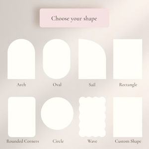 Oval or Arch Shape Modern Wedding Invitation Set in Green , Printed ...