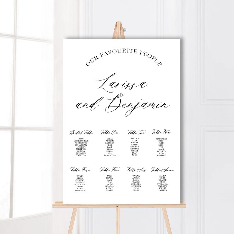 Wedding Welcome Sign and Seating Chart Bundle Combo Package - Signage ...