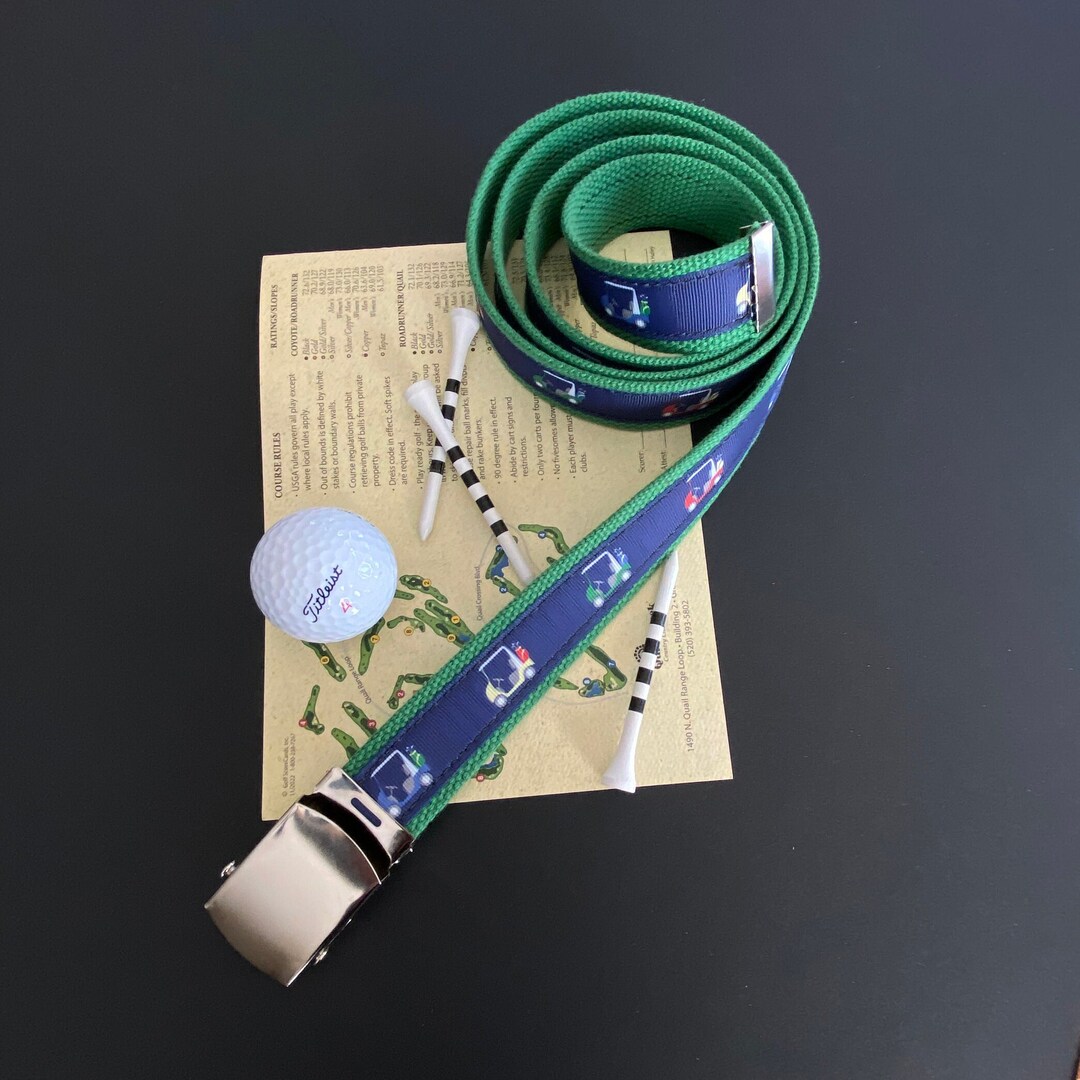 Golf Belt Adjustable Webbing Belt Slider Buckle Casual Belt Summer Belt ...