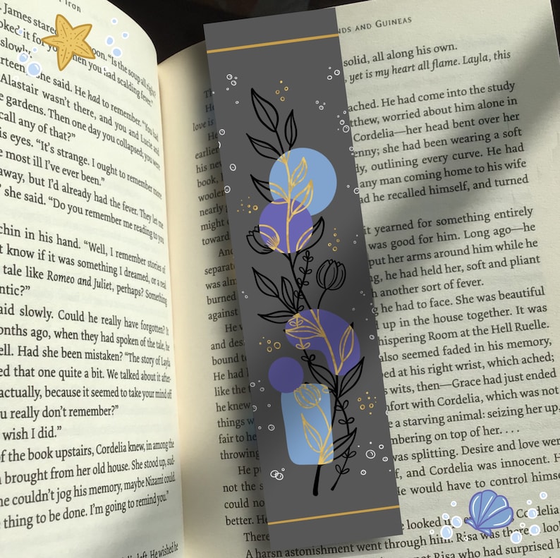 Mermaids Style Printable Bookmarks | Set of 2 Illustrated Instant ...