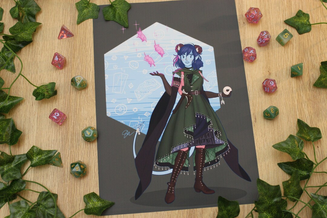 Jester Lavorre, Tiefling Cleric, Inspired by Critical Role the Mighty ...