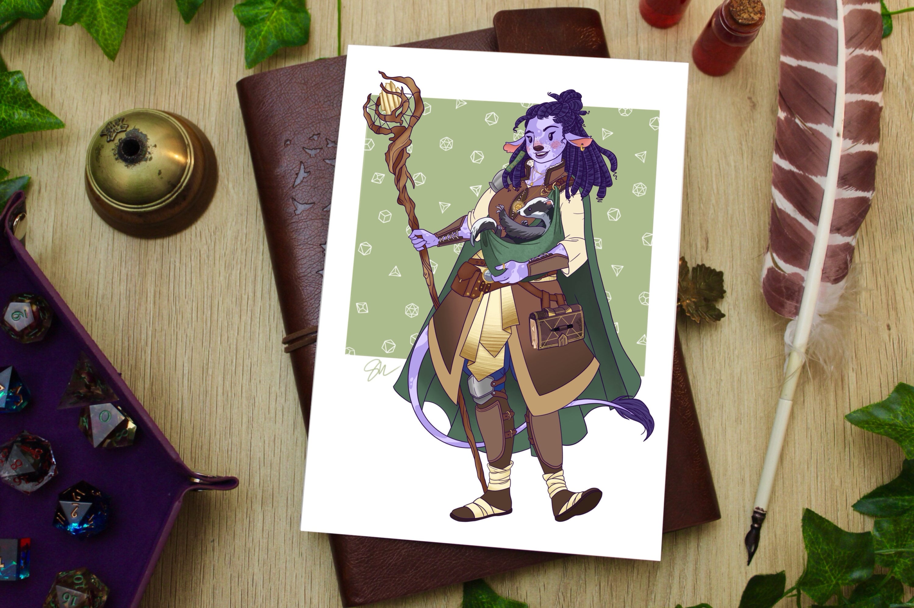 Custom D&D Character Full Body Art Digital Download Dnd Gift Dungeons ...