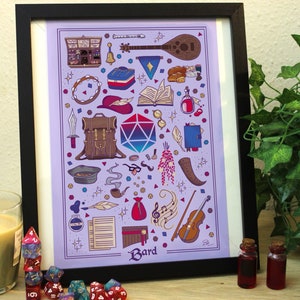 Bard Class Art Print: Dungeons and Dragons 5e (digital Download) - Etsy UK