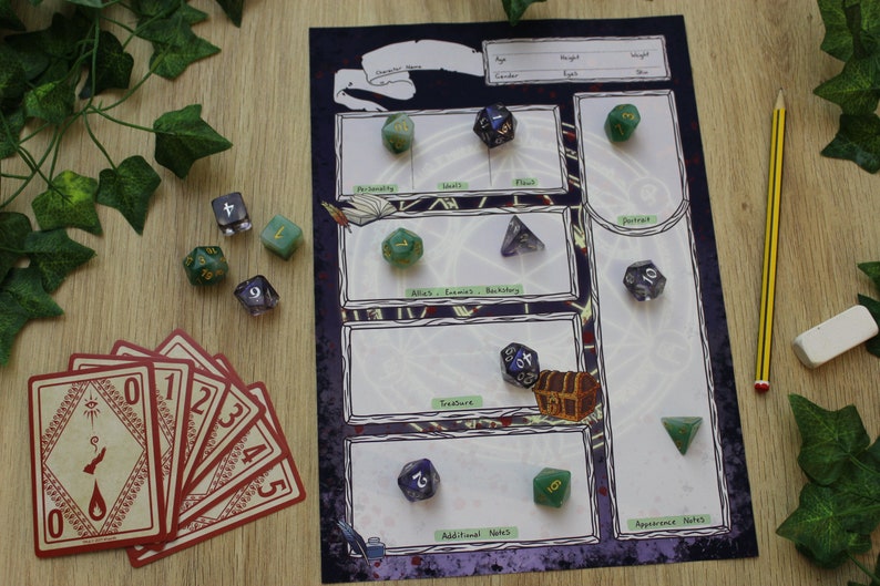 Warlock Themed Character Sheets Dungeons and Dragons 5E - Etsy
