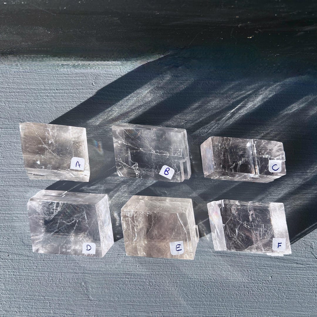 Raw Pink Optical Calcite Cube, Madagascar Rainbow Crystal - Etsy