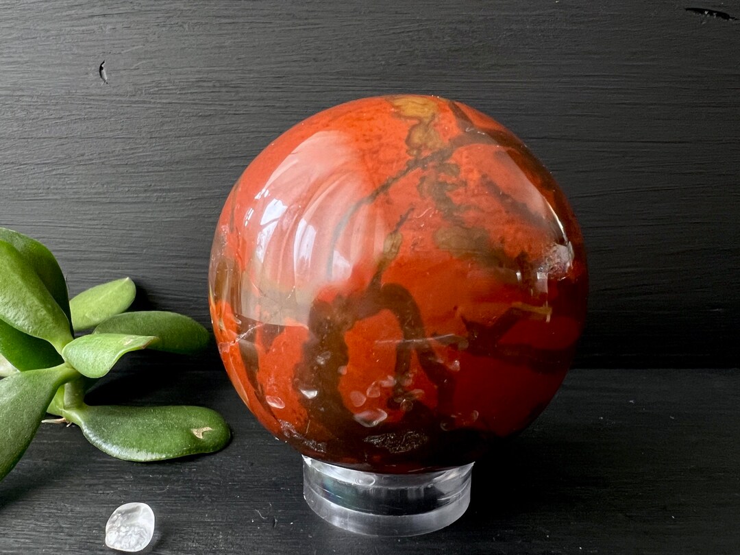 Red Jasper Ball 60mm Gemstone Sphere From Madagascar - Etsy