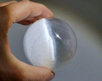 Selenite Sphere With Stand: A Beautiful and Healing Crystal Ball for ...