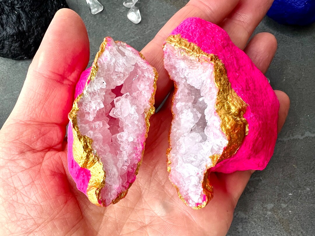 Quartz Geode Opened, Kintsugi Style as a Gift Box - Etsy