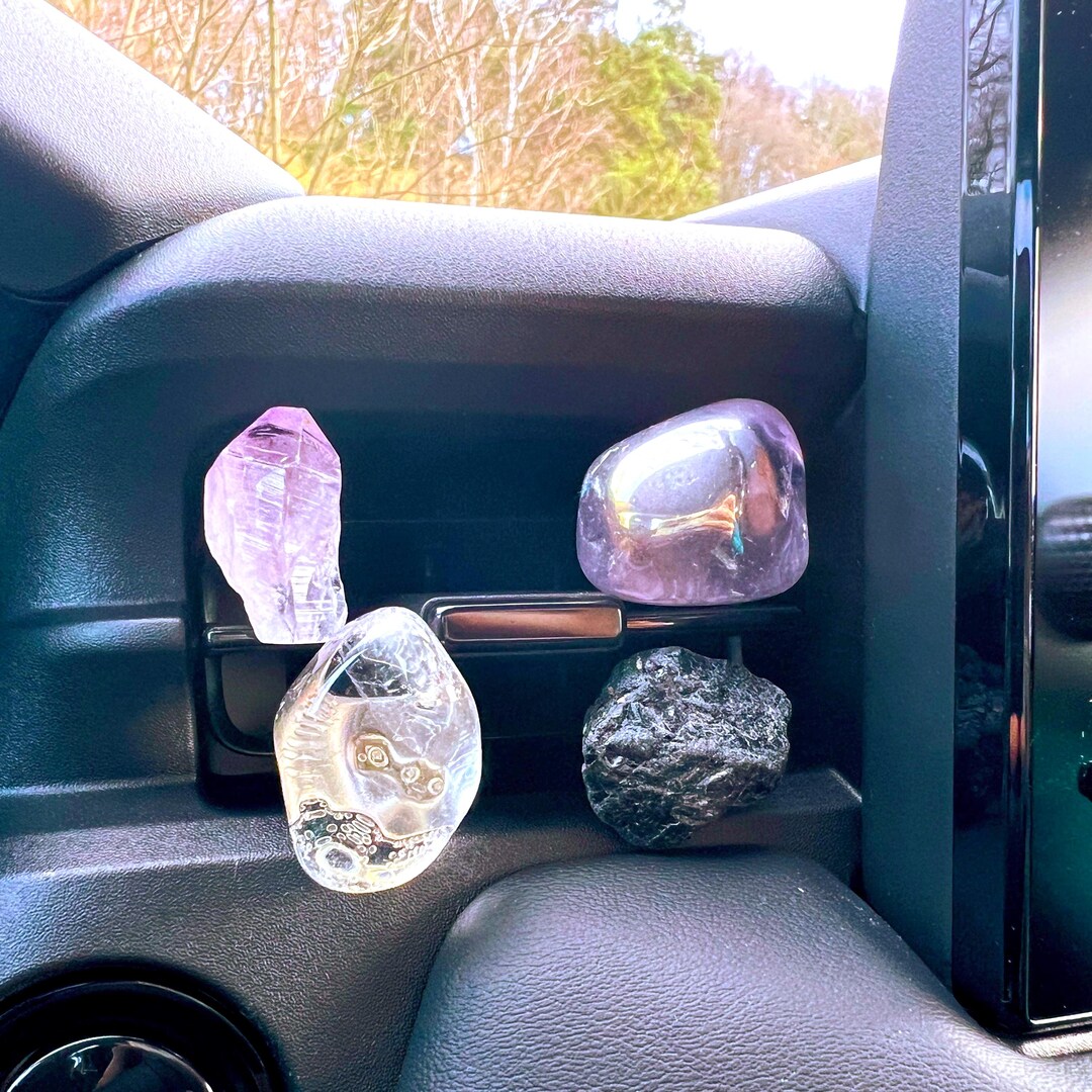 Crystal Car Air Vents Clips, You Choose Raw and Poilshed Crystals - Etsy