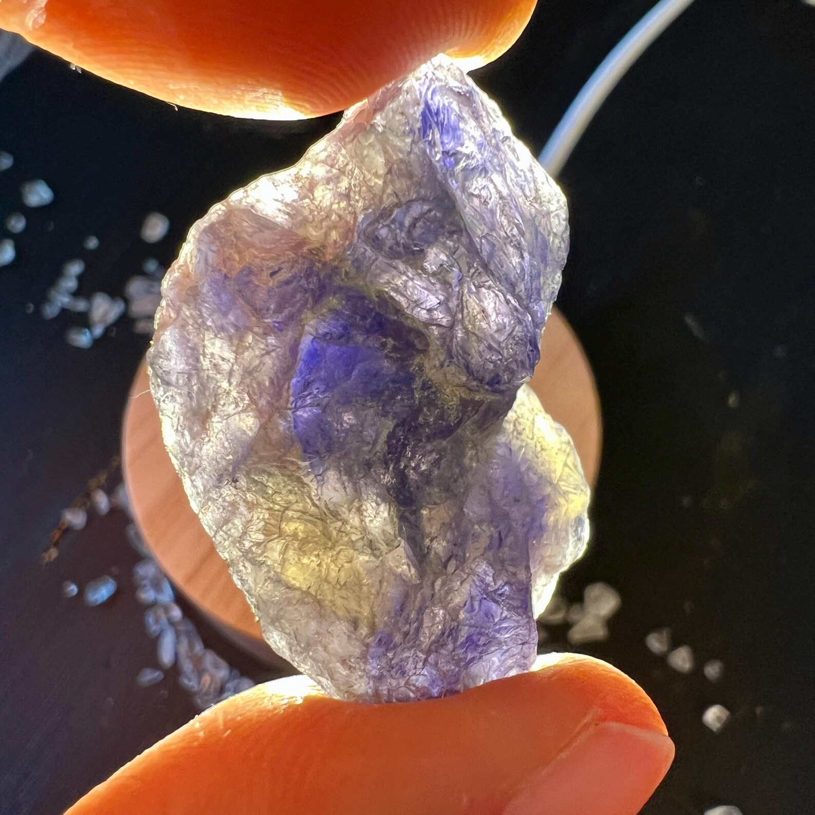 Raw Iolite 1.3 Inches Viking Stone, Blue Water Sapphire, Rough ...