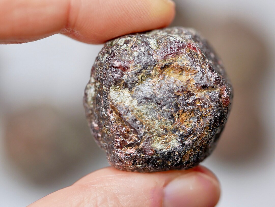 Raw Red Garnet XL Almandine Crystal Specimen - Etsy