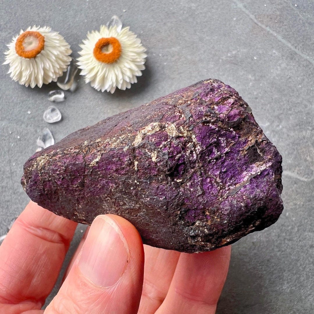 Rough Purpurite Stone 2.4 Inches From Brazil - Etsy