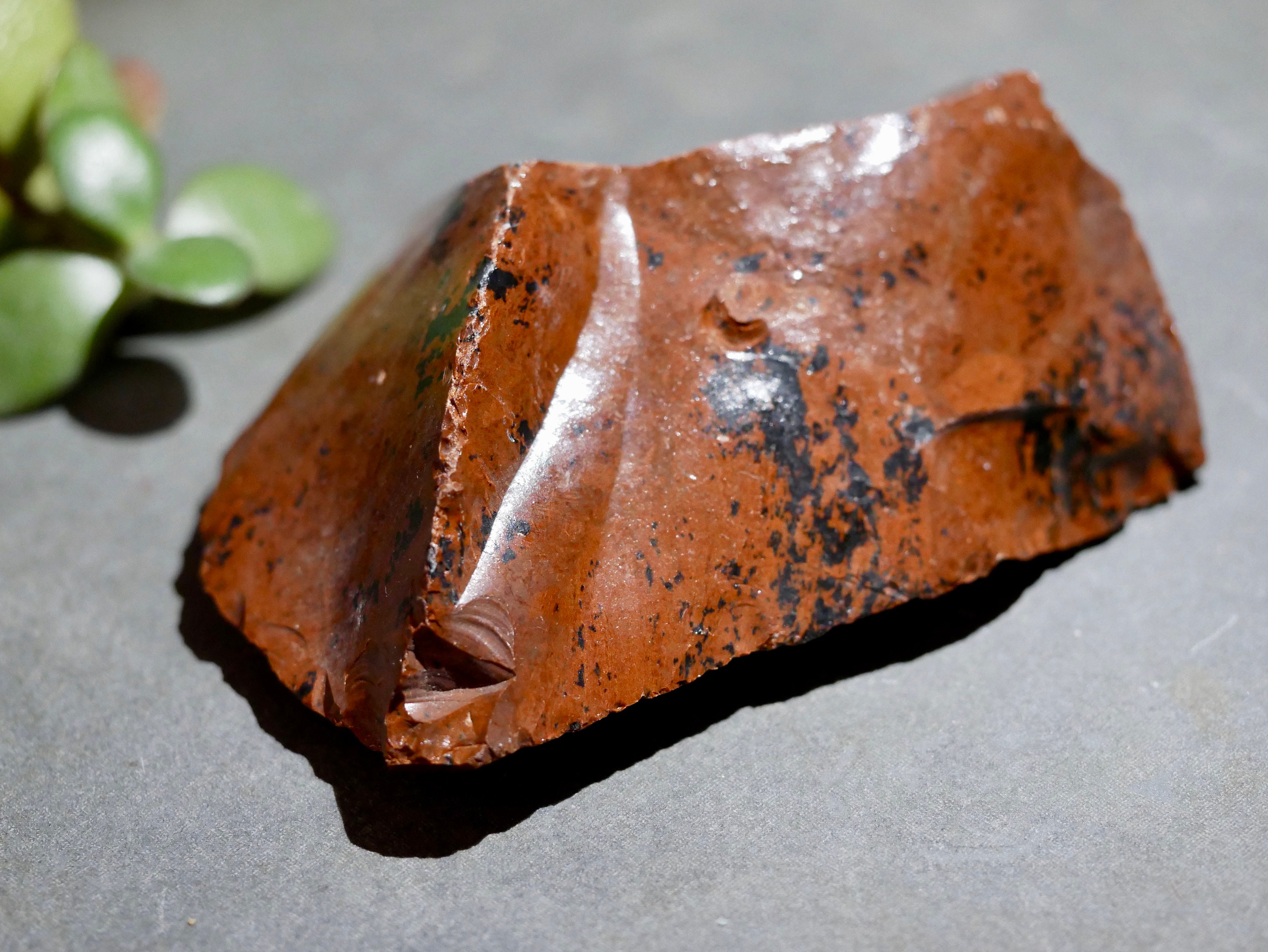 Orange Obsidian Rock