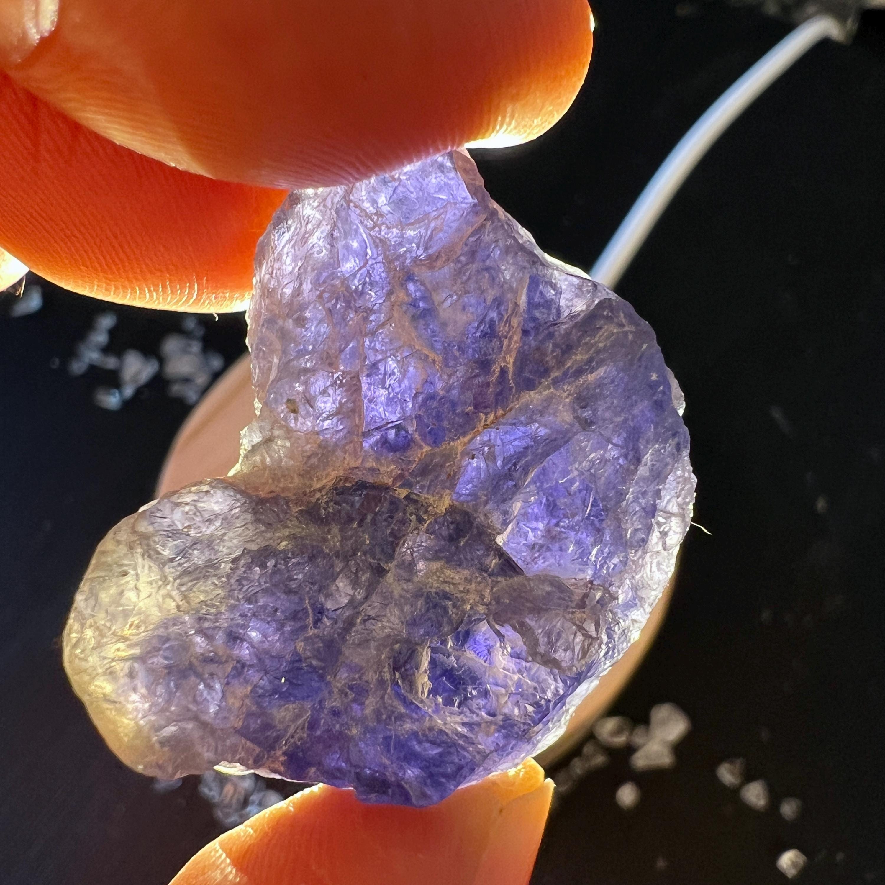 Raw Iolite 1.3 Inches Viking Stone, Blue Water Sapphire, Rough ...