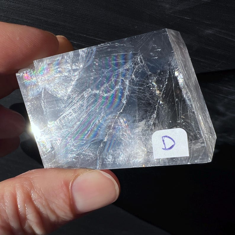 Raw Pink Optical Calcite Cube, Madagascar Rainbow Crystal - Etsy
