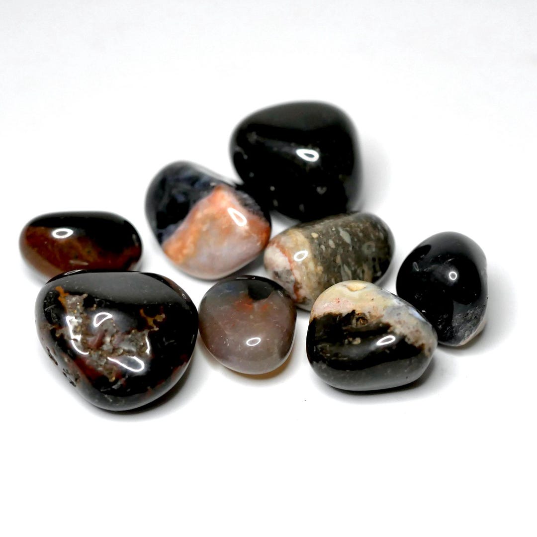 Black Sardonyx Onyx Tumbled and Polished Sardonyx Stones - Etsy