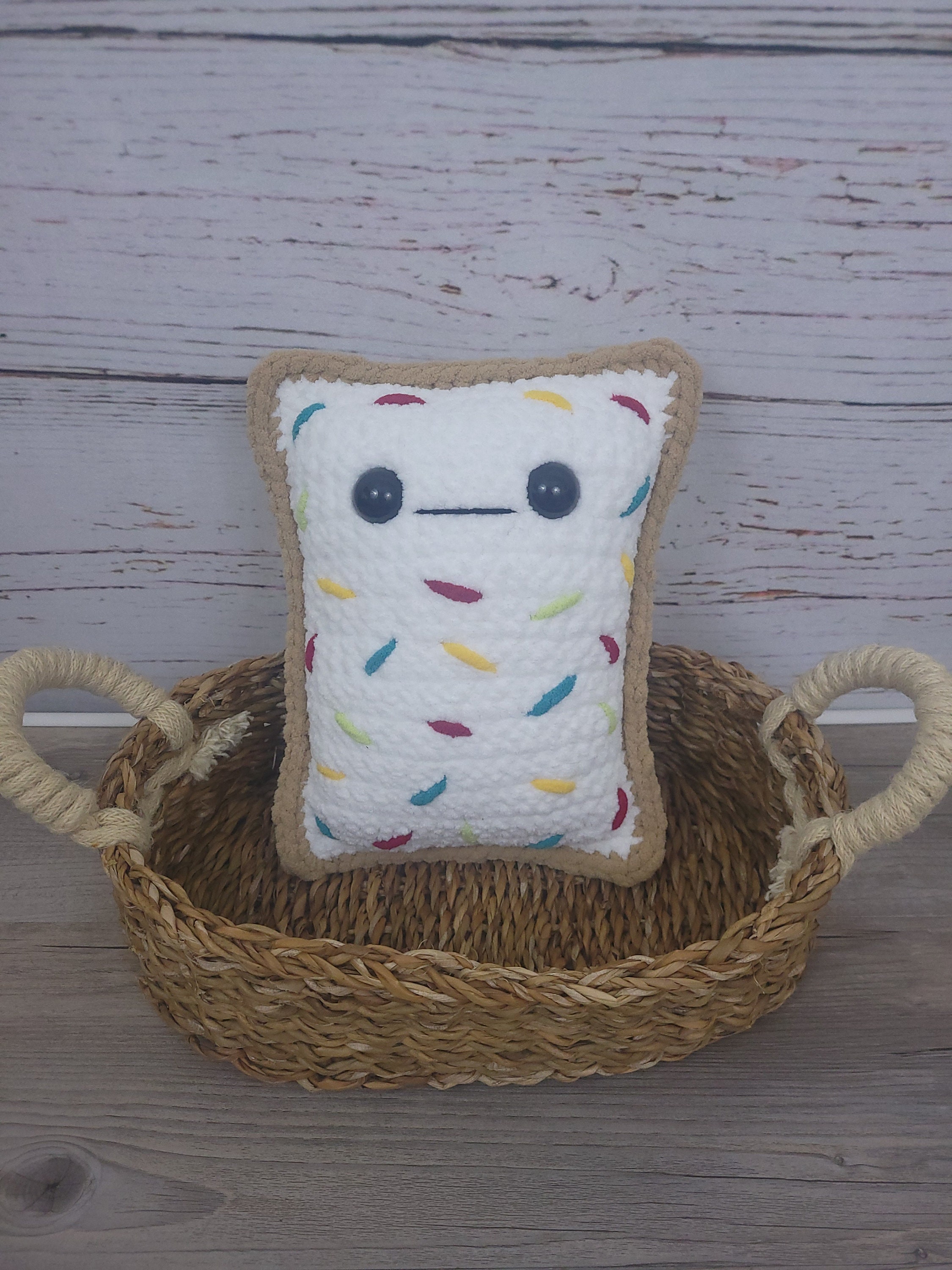 Crochet Pop-tart Small Size, Frosted Pop-tart, Pop-tart Plush, Pastry ...