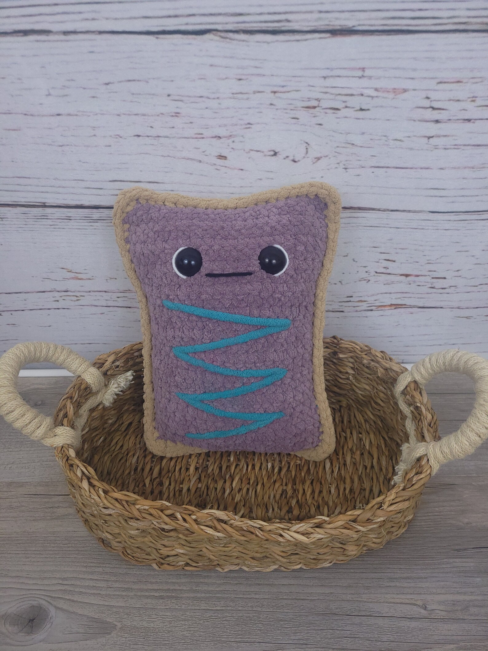 Crochet Pop-tart Small Size, Frosted Pop-tart, Pop-tart Plush, Pastry ...