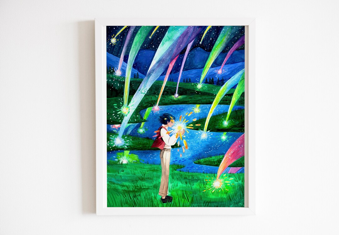 Howl Catching Stars Art Print - Etsy