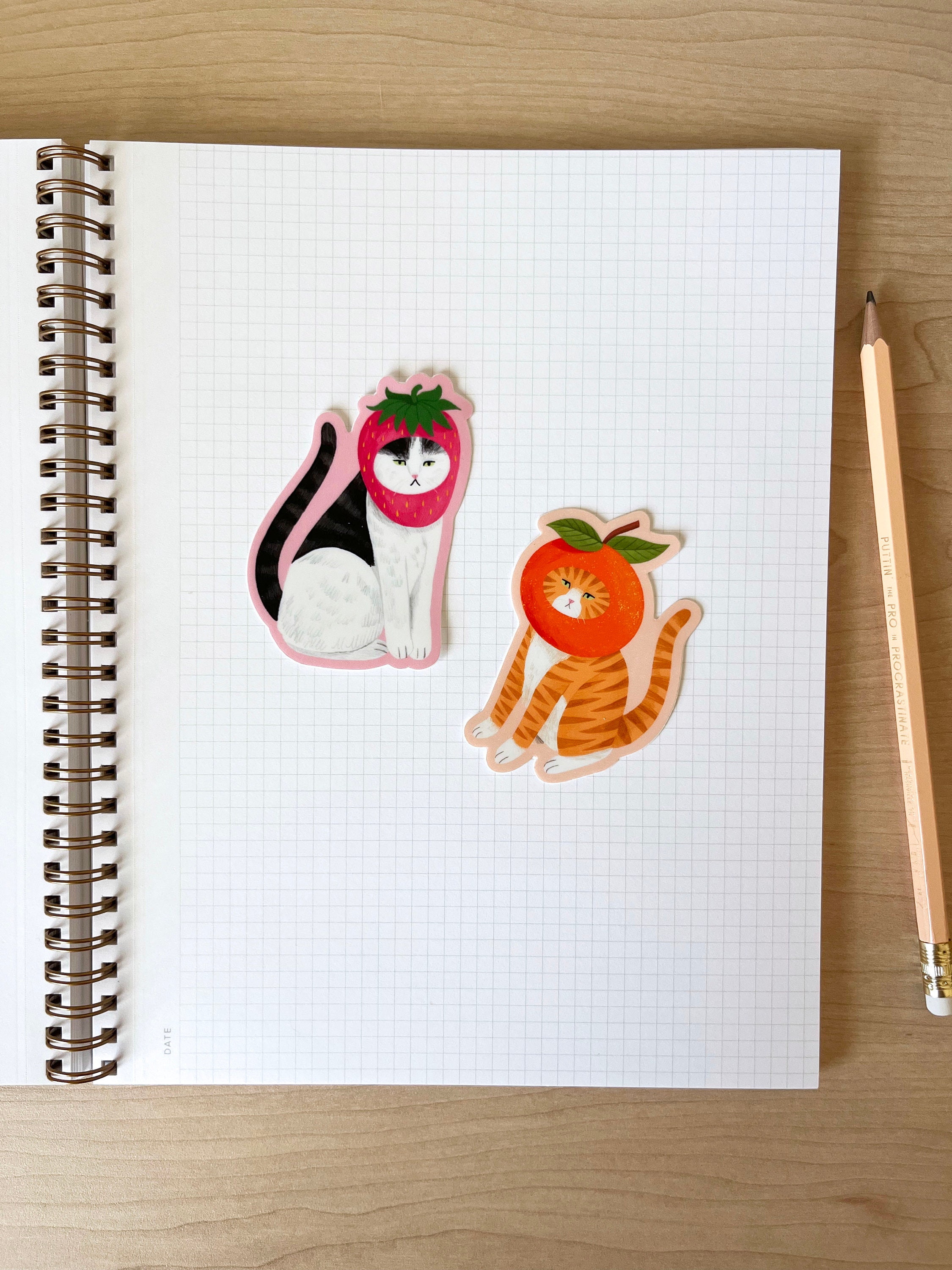 Howl Strawberry Cone Sticker - Etsy