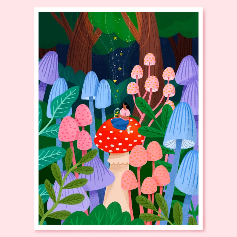 Magical Forest Art Print - Etsy
