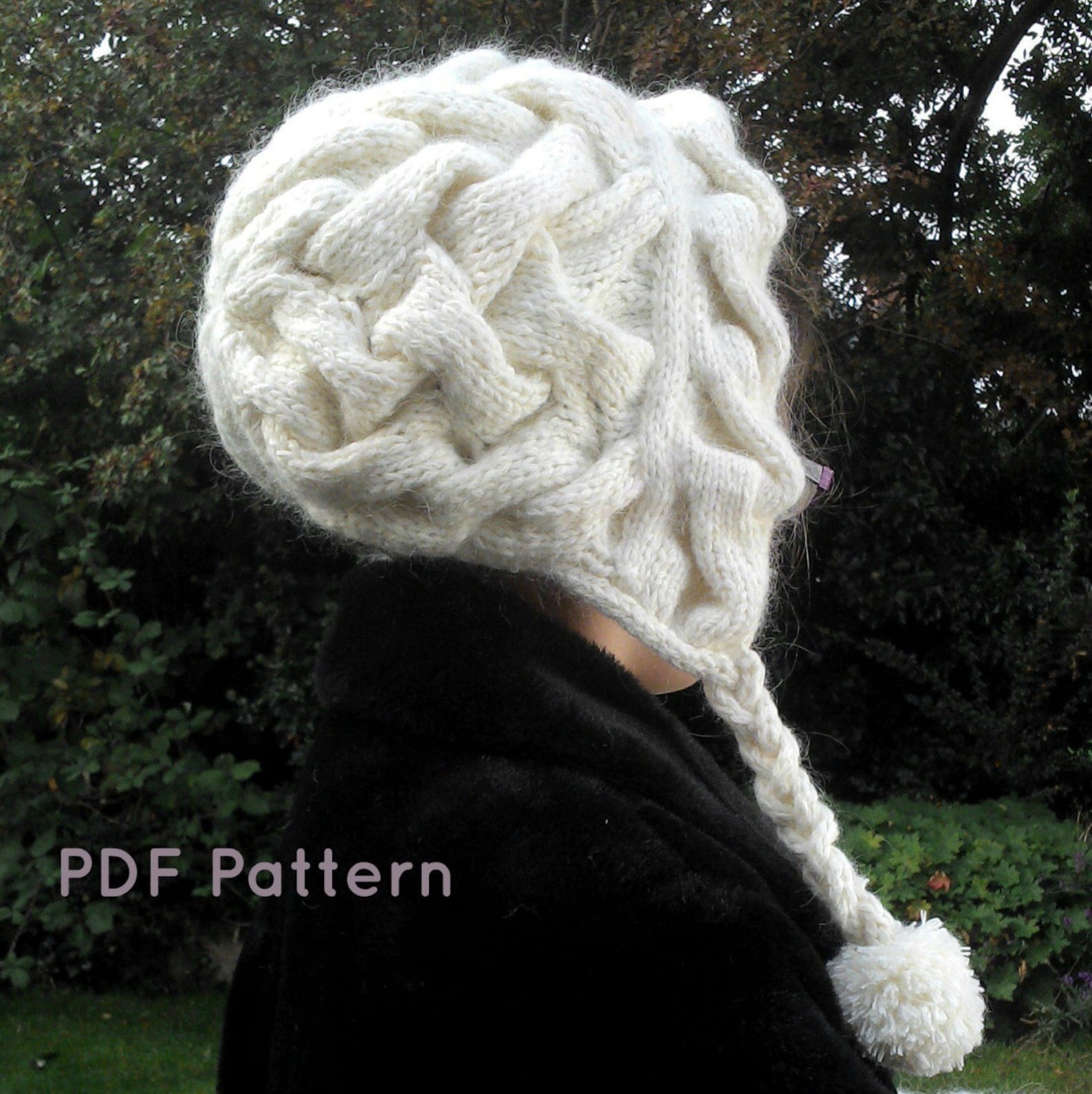 Winterwonderland Hood / Hat PDF Knitting Pattern - Etsy