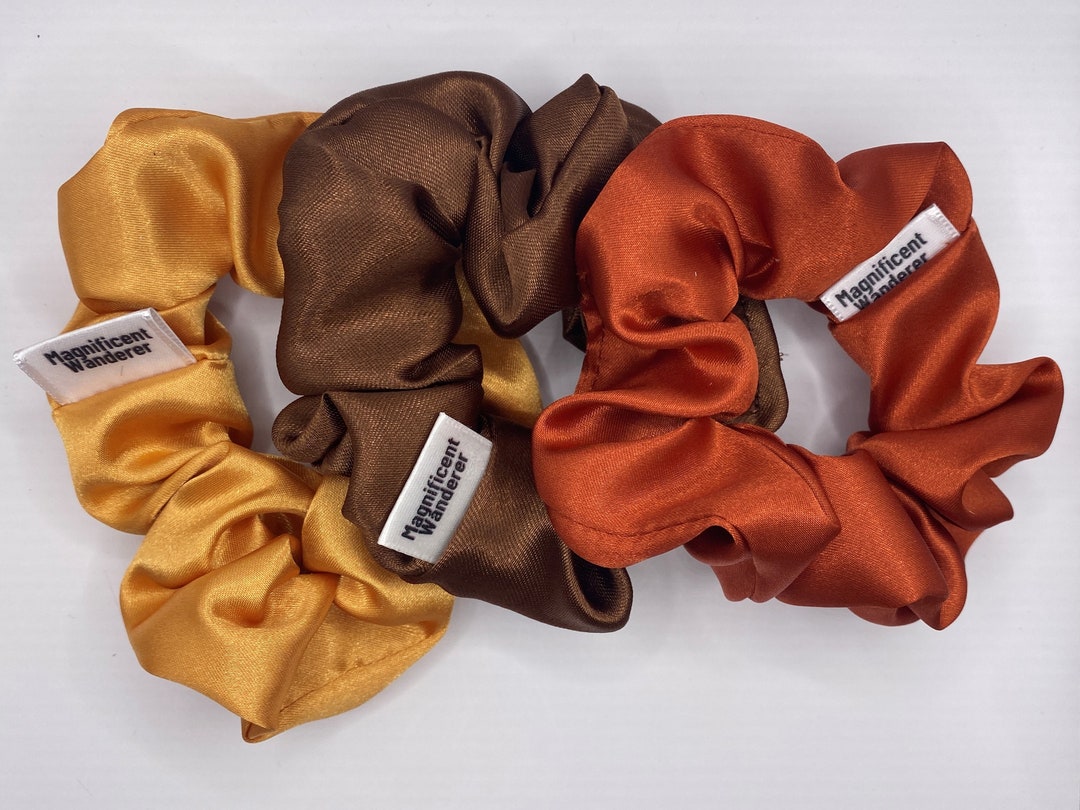 Fall Scrunchie, Fall Hair Ties, Satin Scrunchies, Gift for Her, Fall ...