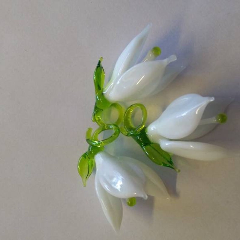 Glass Flowers - Etsy
