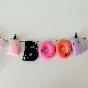 Halloween BOO Felt Garland-ghost Halloween Garland- Halloween Bunting - Etsy