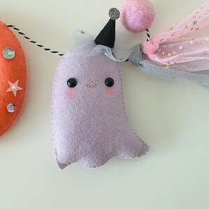 Halloween BOO Felt Garland-ghost Halloween Garland- Halloween Bunting ...