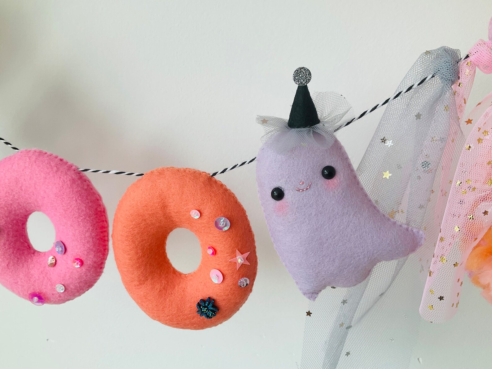 Halloween BOO Felt Garland-ghost Halloween Garland Halloween - Etsy