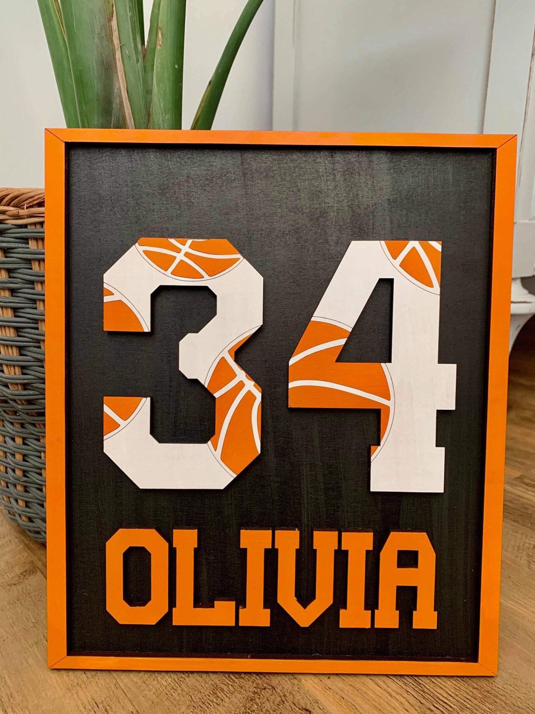 Basketball Number Set SVG With Frame: Laser Cut File (digital Download ...