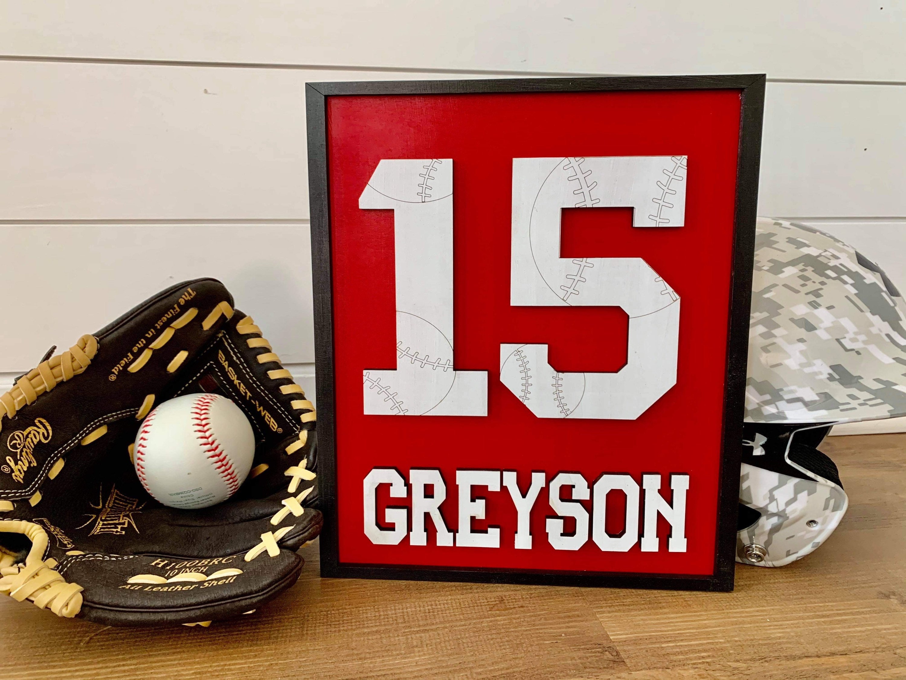 Baseball Themed Number Set With Frame SVG Cut File Instant | Etsy