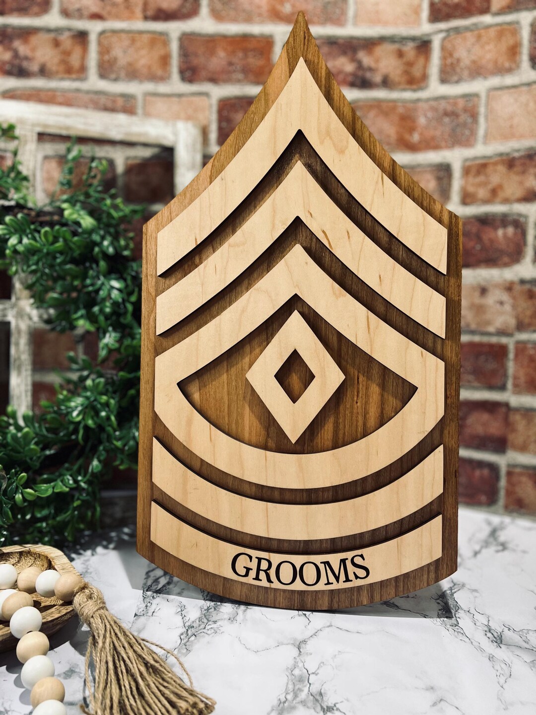 First Sergeant Rank Cutout Sign, Personalized Military PCS Award ...