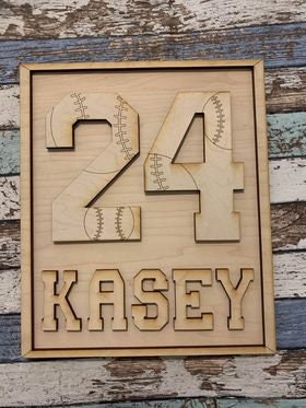 Baseball Themed Number Set With Frame SVG Cut File Instant | Etsy