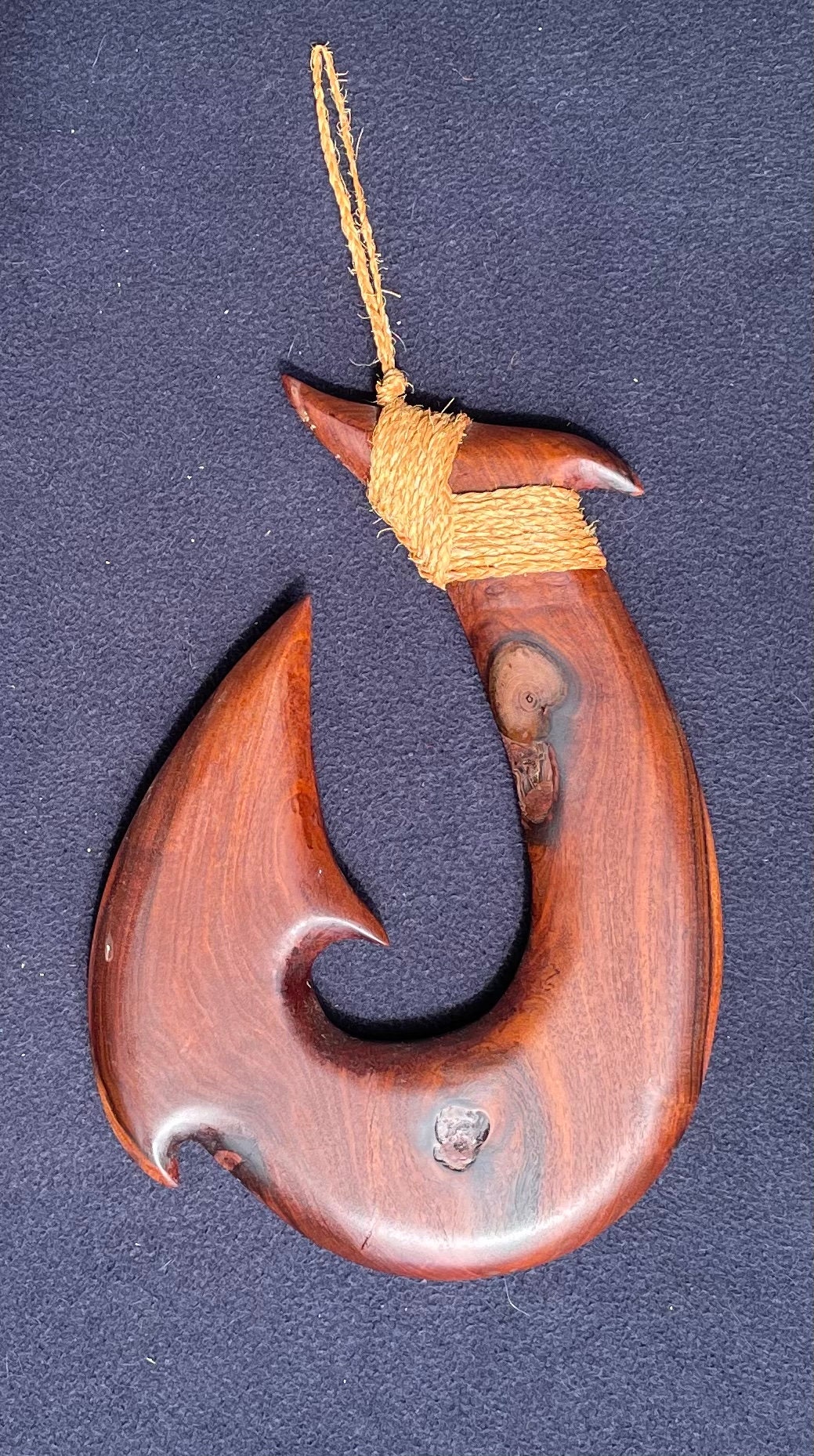 Hawaiian Wall Art Fish Hooks of Milo Wood 30” X 15” - Etsy