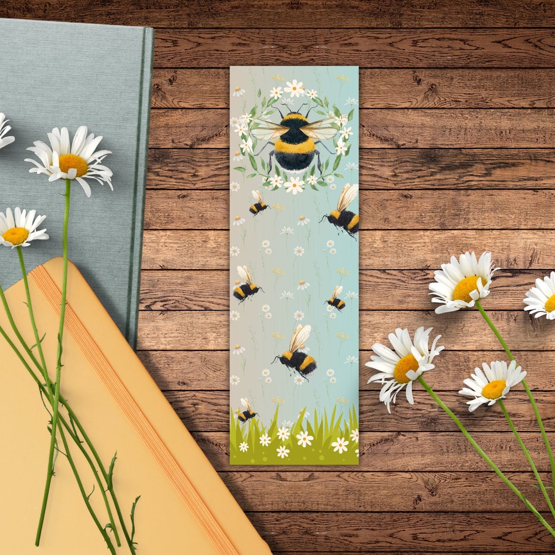 Daisy Bee Bookmark Bookmarks Cute Bookmarks Bees Bee - Etsy