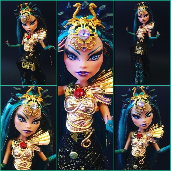 Ooak Monster High Doll Nefera De Nile Etsy